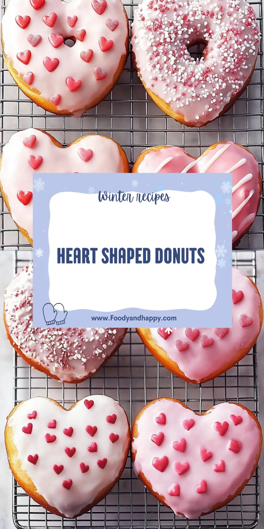 Delicious Heart Shaped Donuts